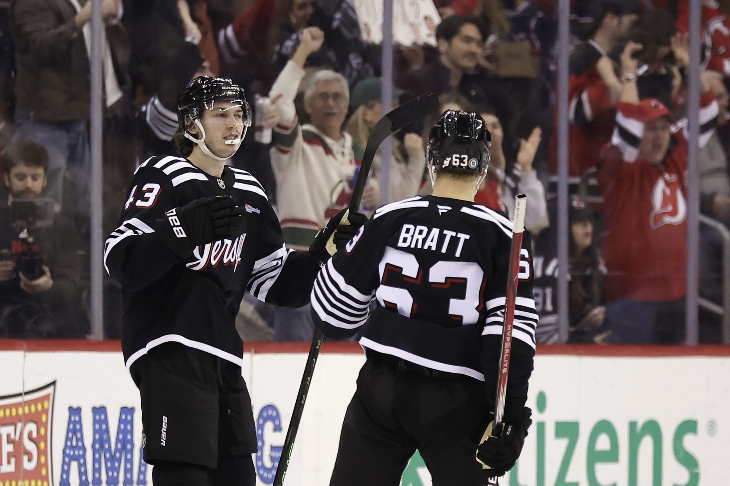 Bratt Leads the Way; Devils Find Scoring Touch in Pivotal Win vs. Blue ...